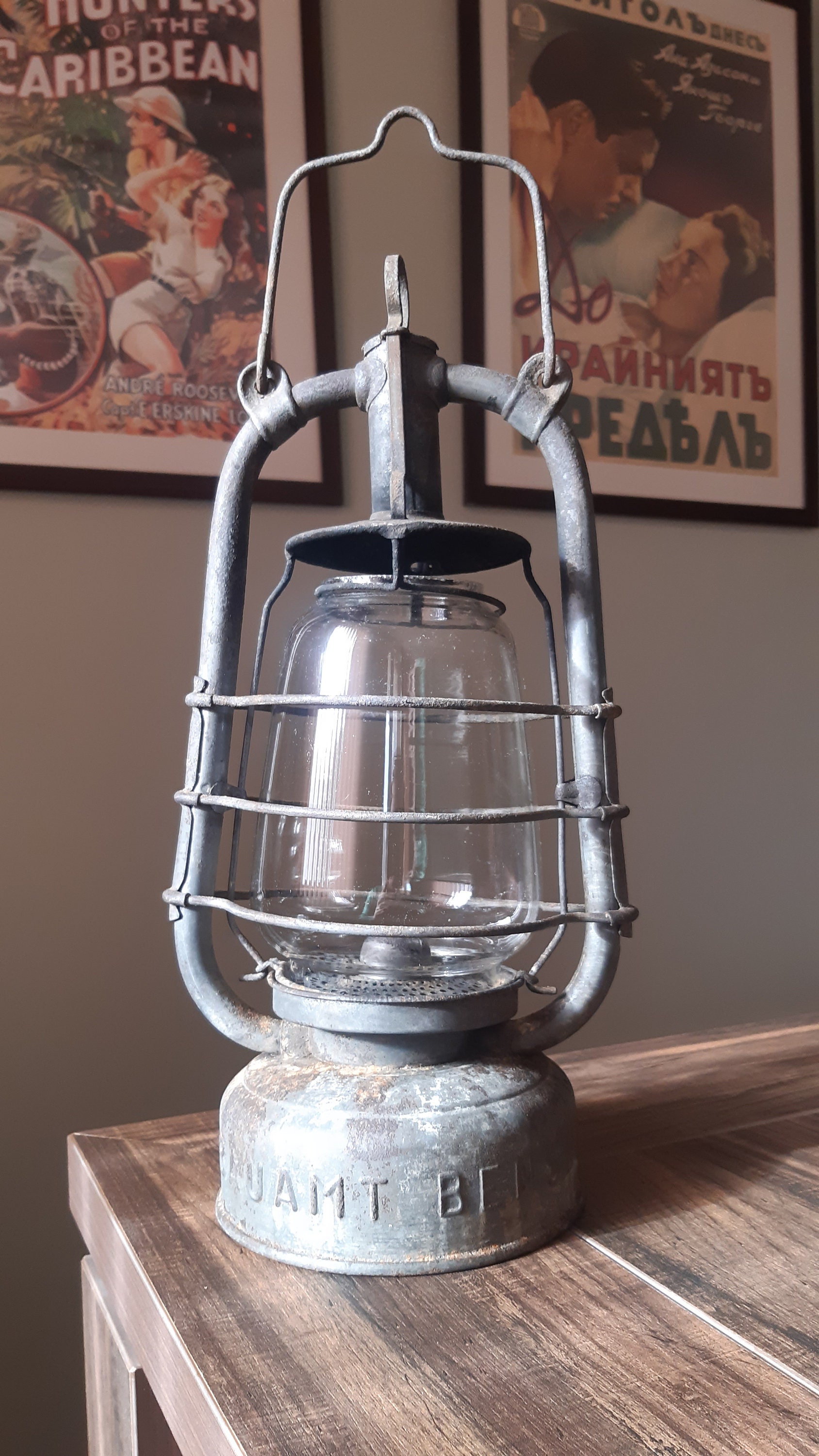 Old German Gas Lantern From the 40s, Vintage Decoration, Collector's ...