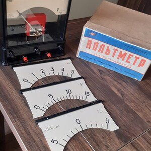 1971 Voltmeter, Bakelite Unit, Classroom Model, Industrial Style, Man ...