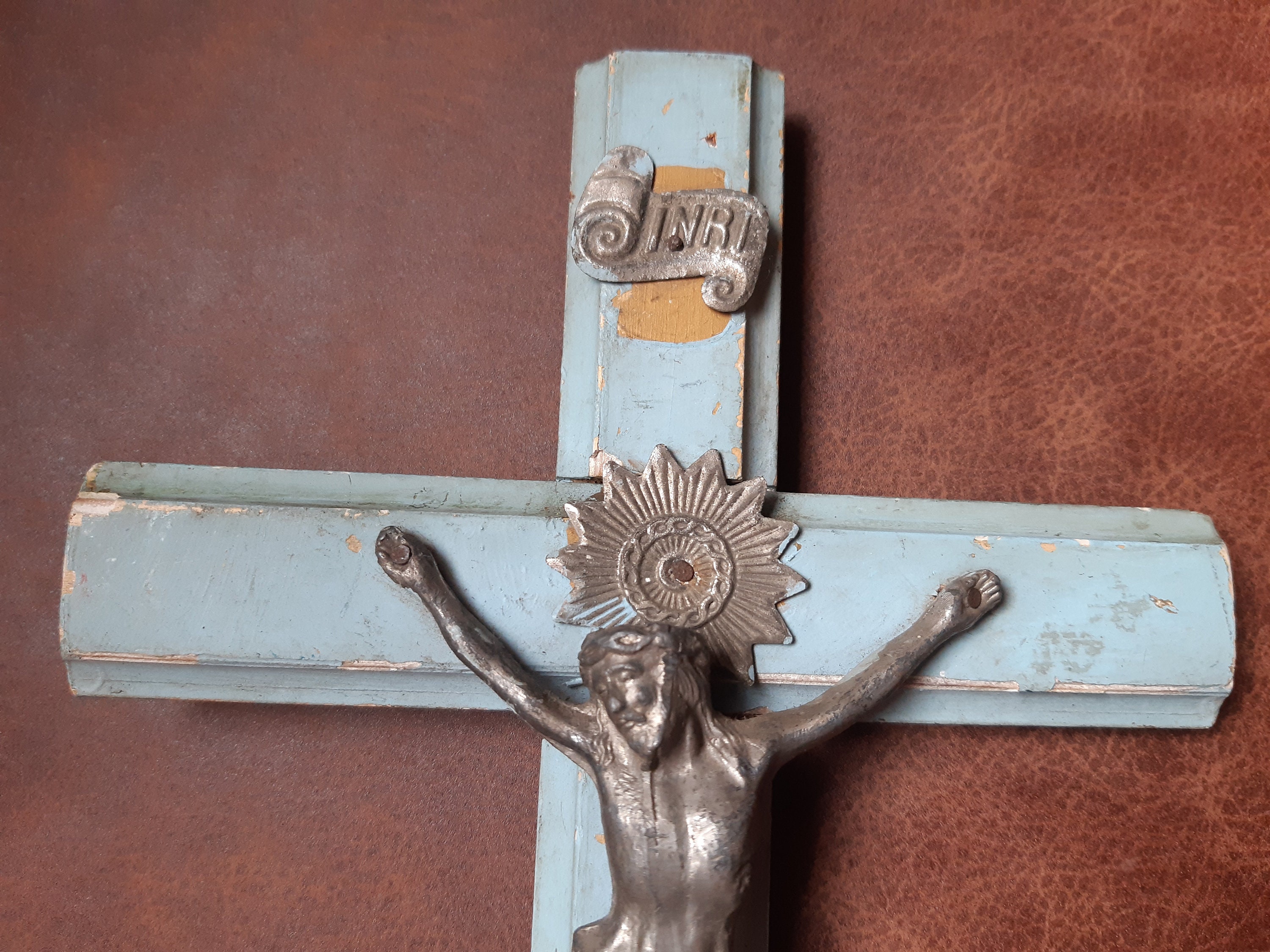 Old Wooden Cross, Late 19th-early 20th Century, Jesus Christ ...