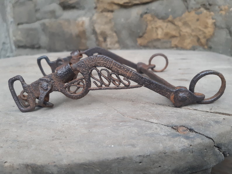 RARE Early 19th Century Ottoman Empire Horse Bridle,forged Horse Bridle ...
