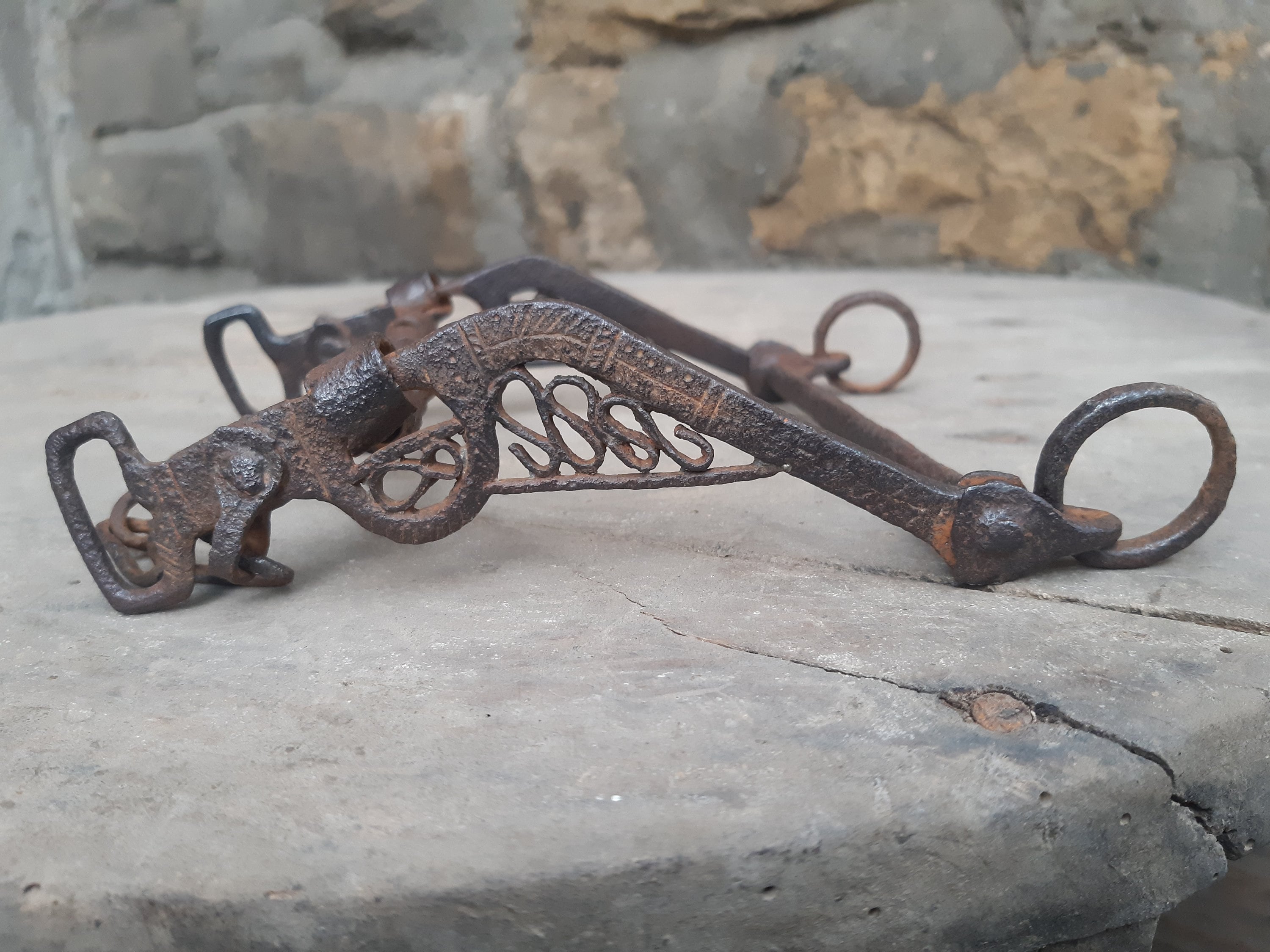 RARE Early 19th Century Ottoman Empire Horse Bridle,forged Horse Bridle ...