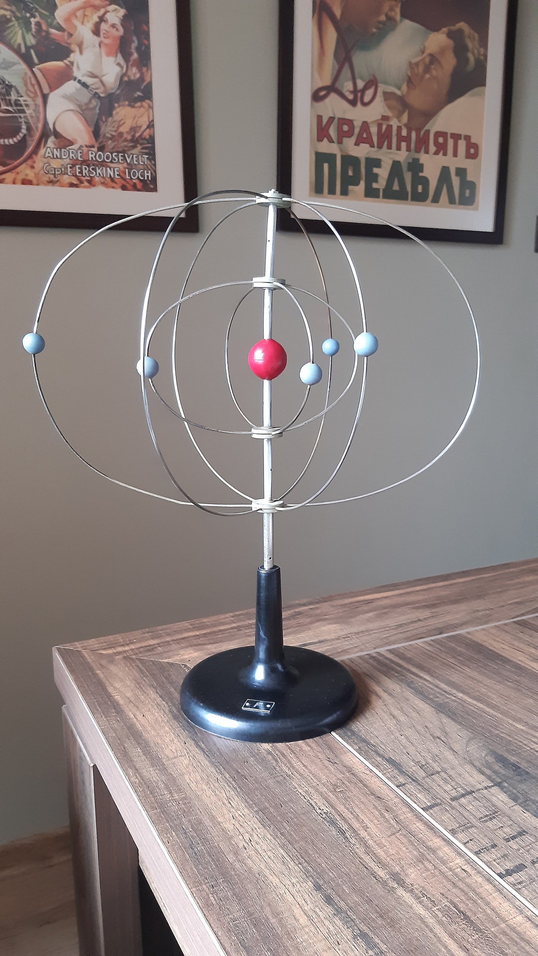 Vintage Atom 60' Model, Vintage,desk Decoration, Fluorum, Old Classroom ...
