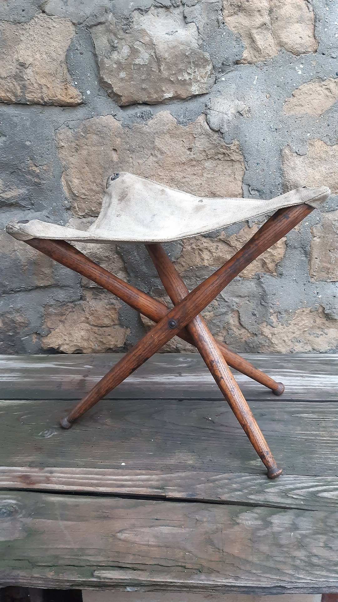 WW1 ARMY Chair,three Leg Chair,battlefield Chair,collectible Item ...