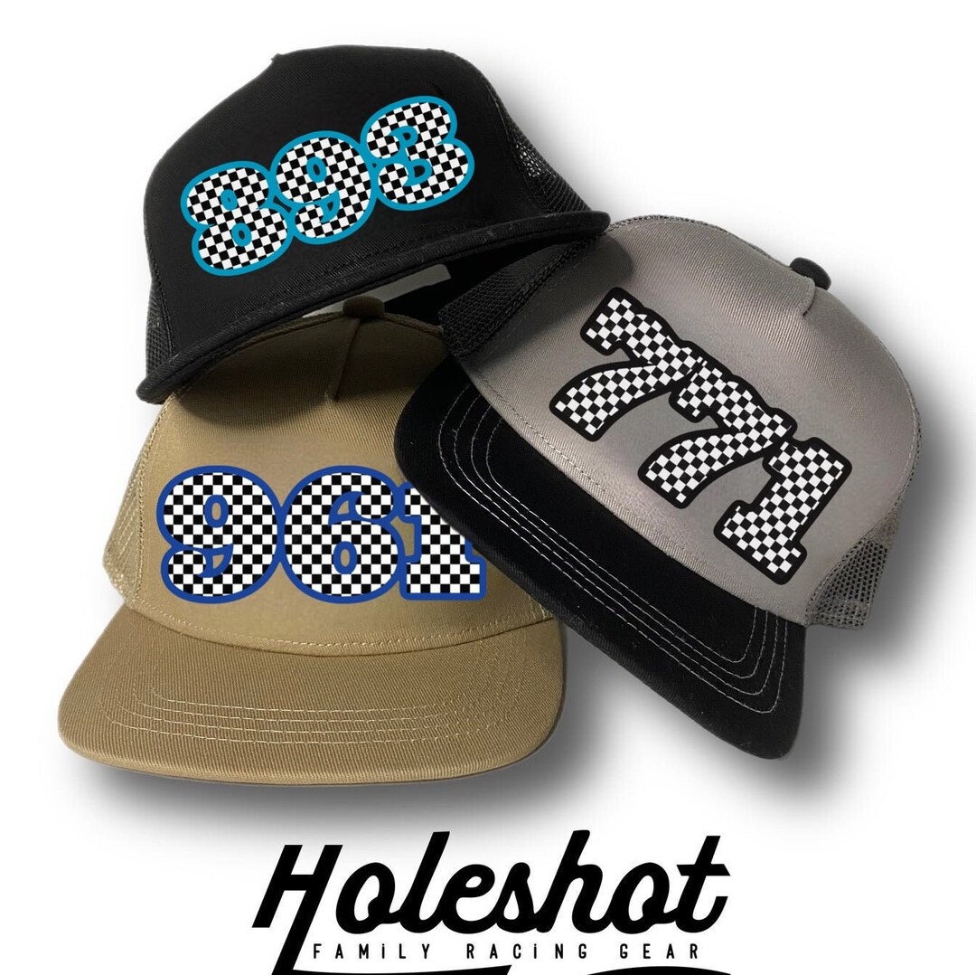 Checkered Number Hat Custom Custom Toddler Hat Personalized Yourh Hat ...