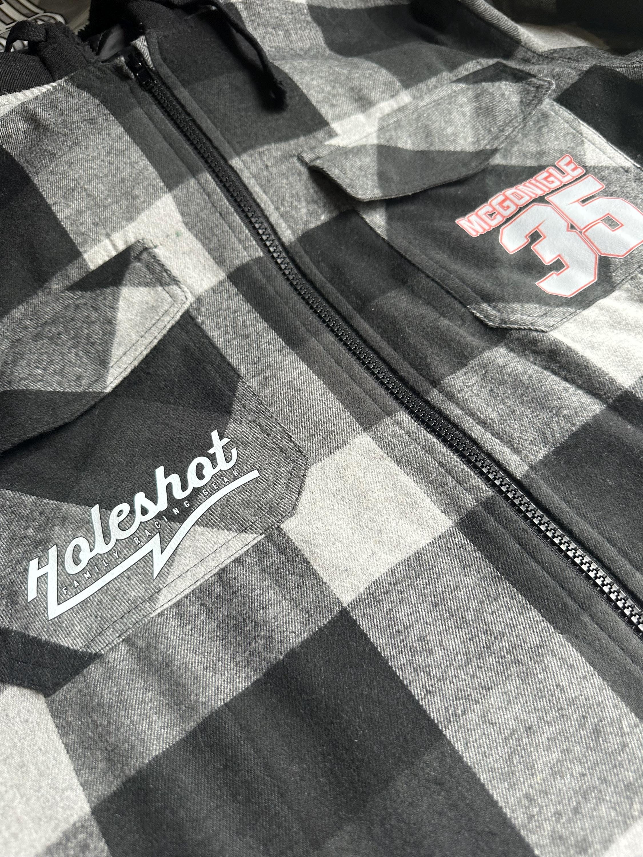 Custom Racing Flannel , Personalized Flannel, Hooded Flannel,motocross ...