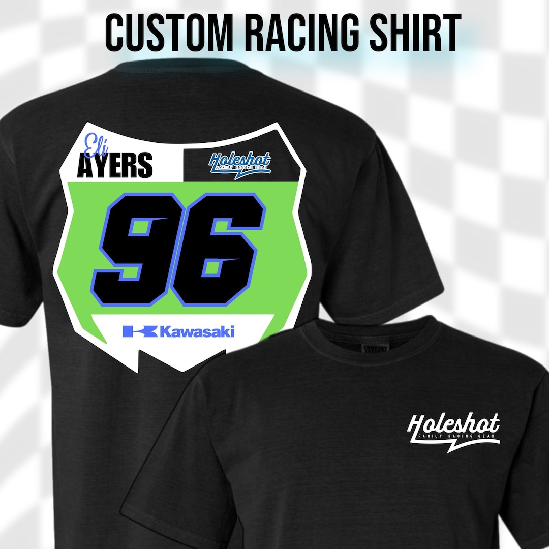 Motocross Plate Shirt, Motocross, Custom Racing Shirt, Personalized ...