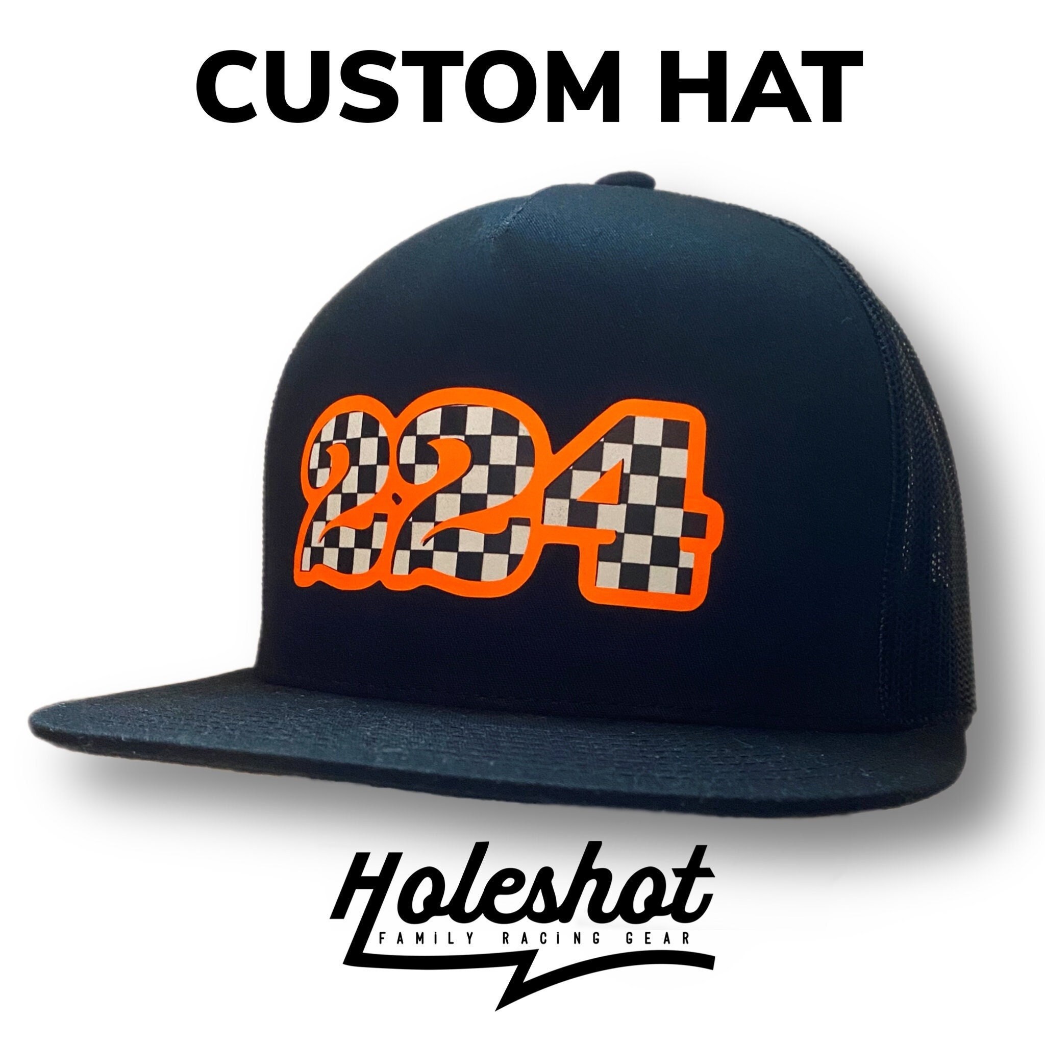 Checkered Number Hat Custom Custom Toddler Hat - Etsy