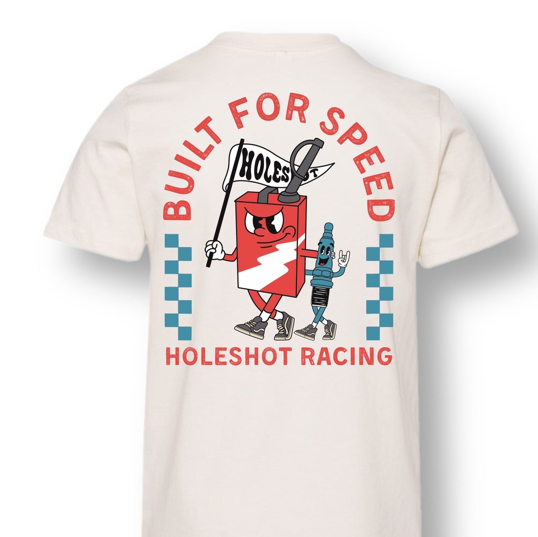 Racing Tee Built for Speed Motocross Supercross Dirt Track Dragracing ...