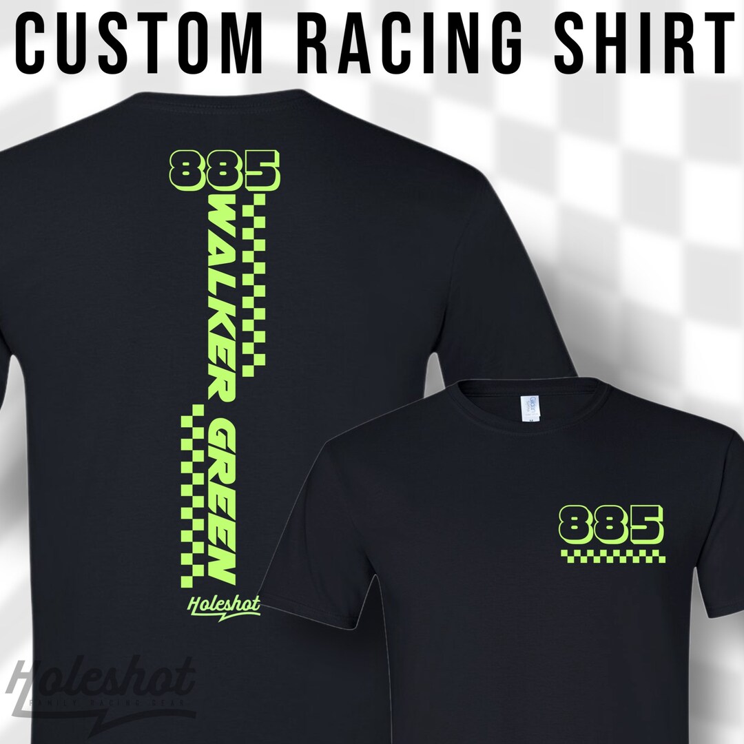 Custom Racing, Checker Seeker Tee, Personalized Motocross Supercross ...