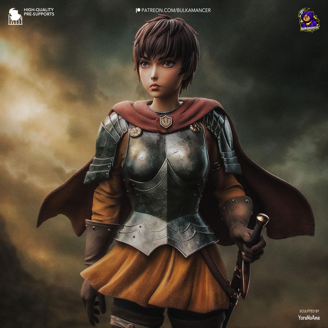 Casca, Berserk,the Golden Age Arc, 243mm Resin Model Kit Painted 3D ...