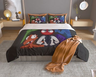 Rainbow Friends Bedding - Etsy