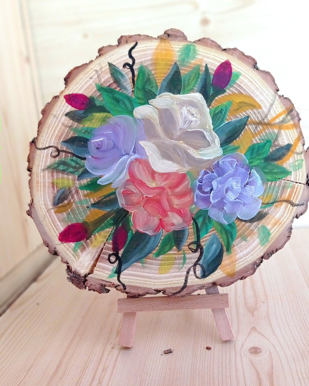 Beautiful Wooden Panel Oil Painting - Etsy