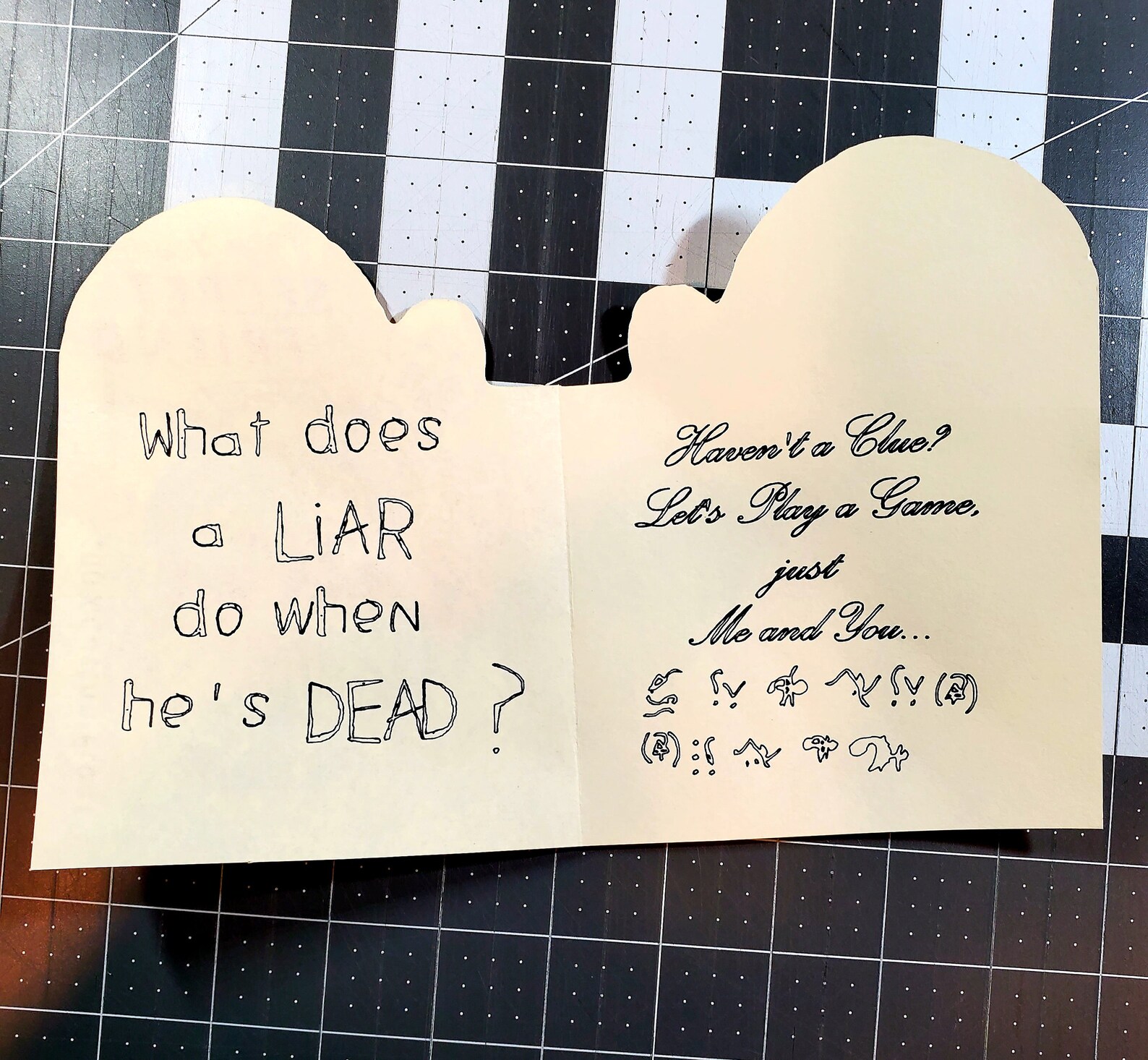 Riddler Envelope and Filled Greeting Card Set | Etsy