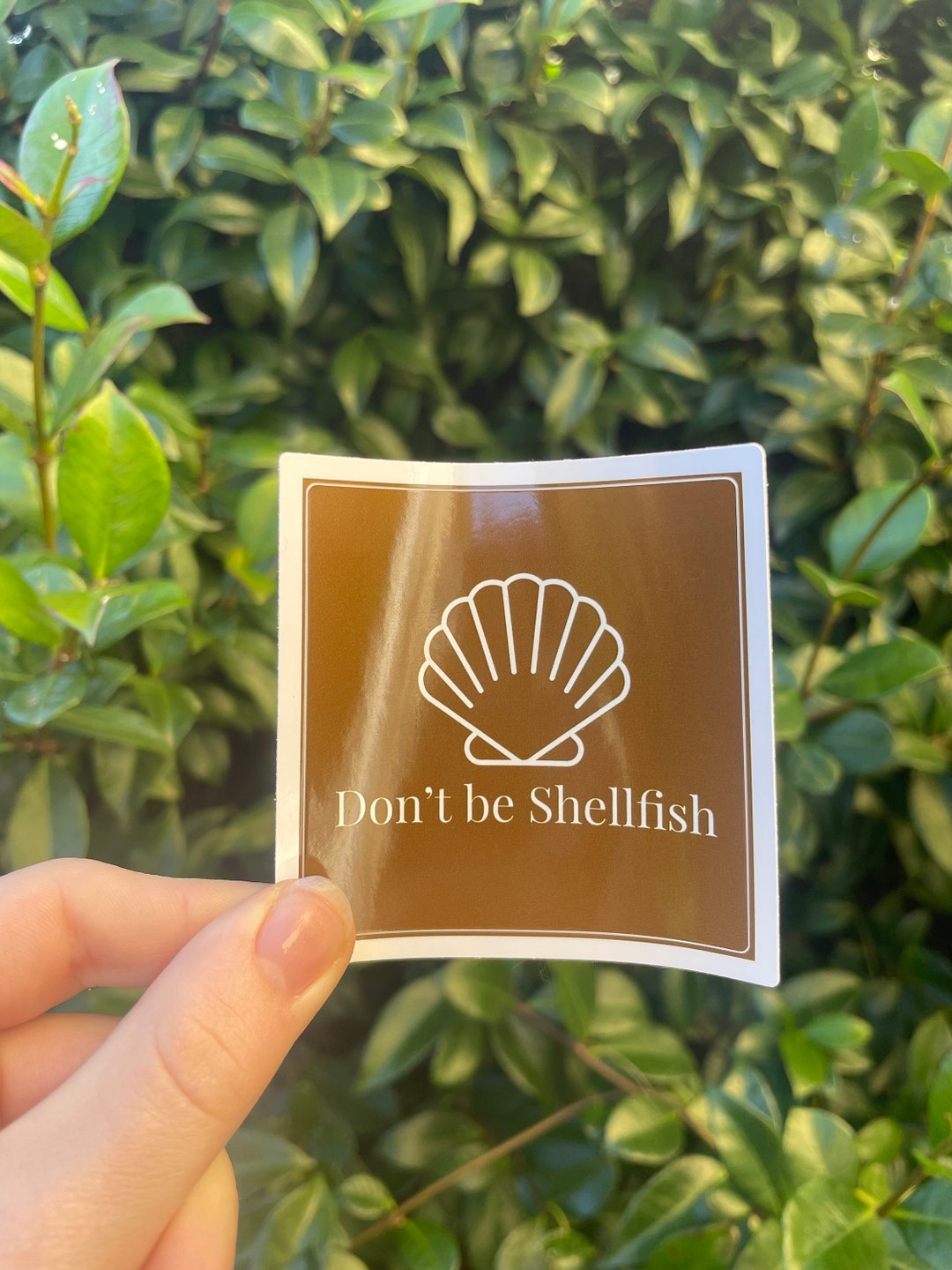 Dont Be Shellfish Sticker - Etsy
