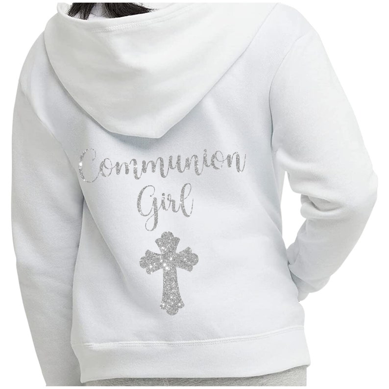 First Holy Communion Zip up Hoodie and Jogger Set, Communion Girl - Etsy