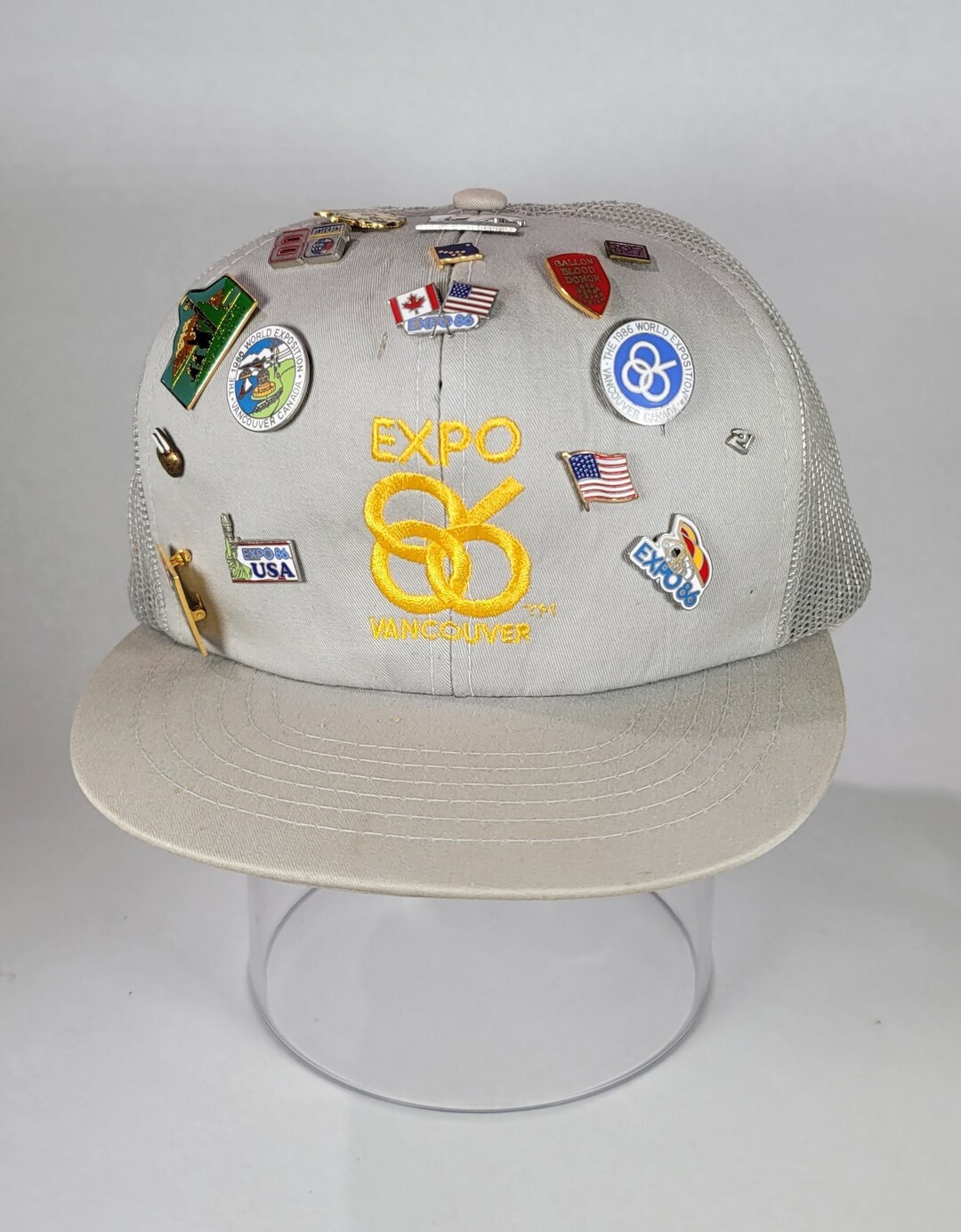 Expo 86 Vancouver World Fair Official Trucker Snap Back Hat With Lots ...