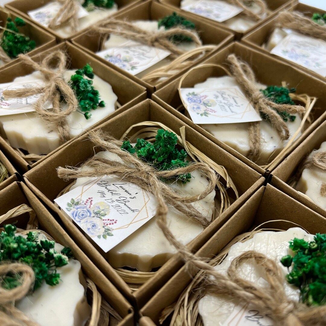 Boxed and Scented Soaps, Vegan Personalized Soaps, Wedding Guest Gifts ...