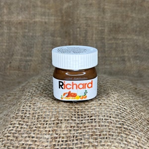 Personalized Mini Nutella Jars, Wedding Favors, Nutella Favors, Cute ...