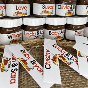 Personalized Mini Nutella Jars, Wedding Favors, Nutella Favors, Cute ...