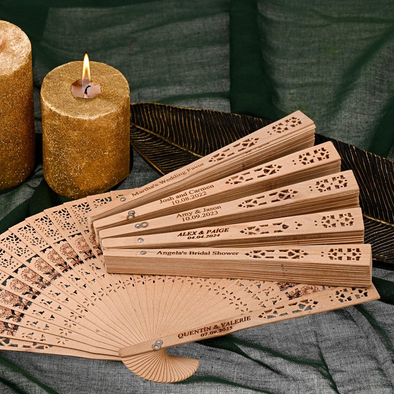 Personalized Fans - Etsy