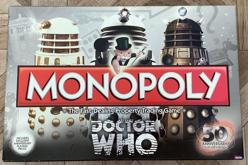 Monopoly Doctor Who 50th Anniversary Collector’s Edition - Etsy Australia