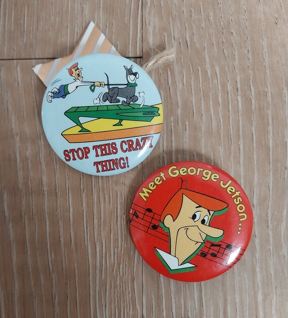Vintage Licensed Jetsons Badge Button Pinback Assorte… - Gem