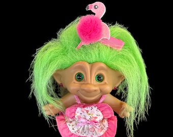 Vintage Troll 1960s Uneeda Wishnik New Hand Dyed Lavender Icelandic ...