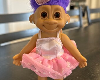 Ballerina Troll Doll - Etsy