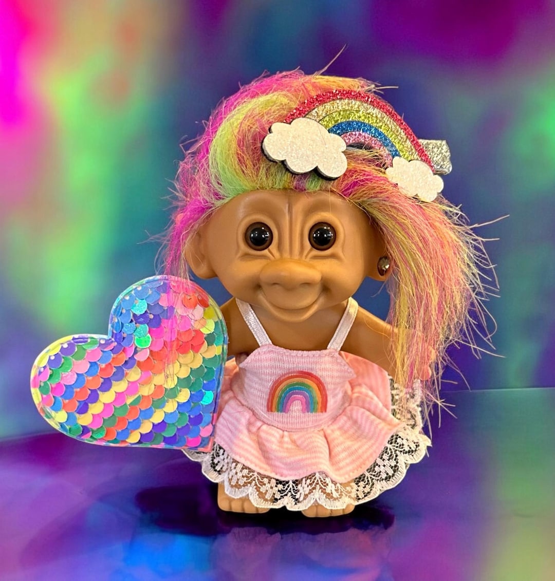 Vintage Troll Doll 4 Bright of America Troll Rainbow Lovely - Etsy