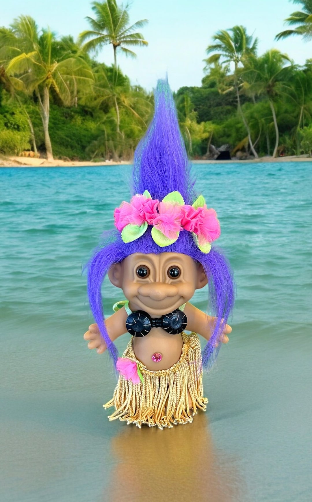 Vintage Troll Doll 4 Russ Troll Hawaiian Babe - Etsy