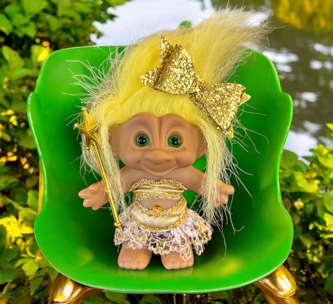 Vintage Troll Doll 4 Ace Troll Golden Girlie - Etsy