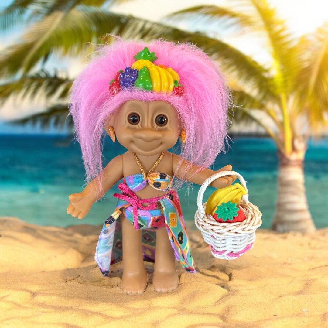 Vintage Troll Doll- Russ Tracey 7"- Tropical Tracey - Etsy