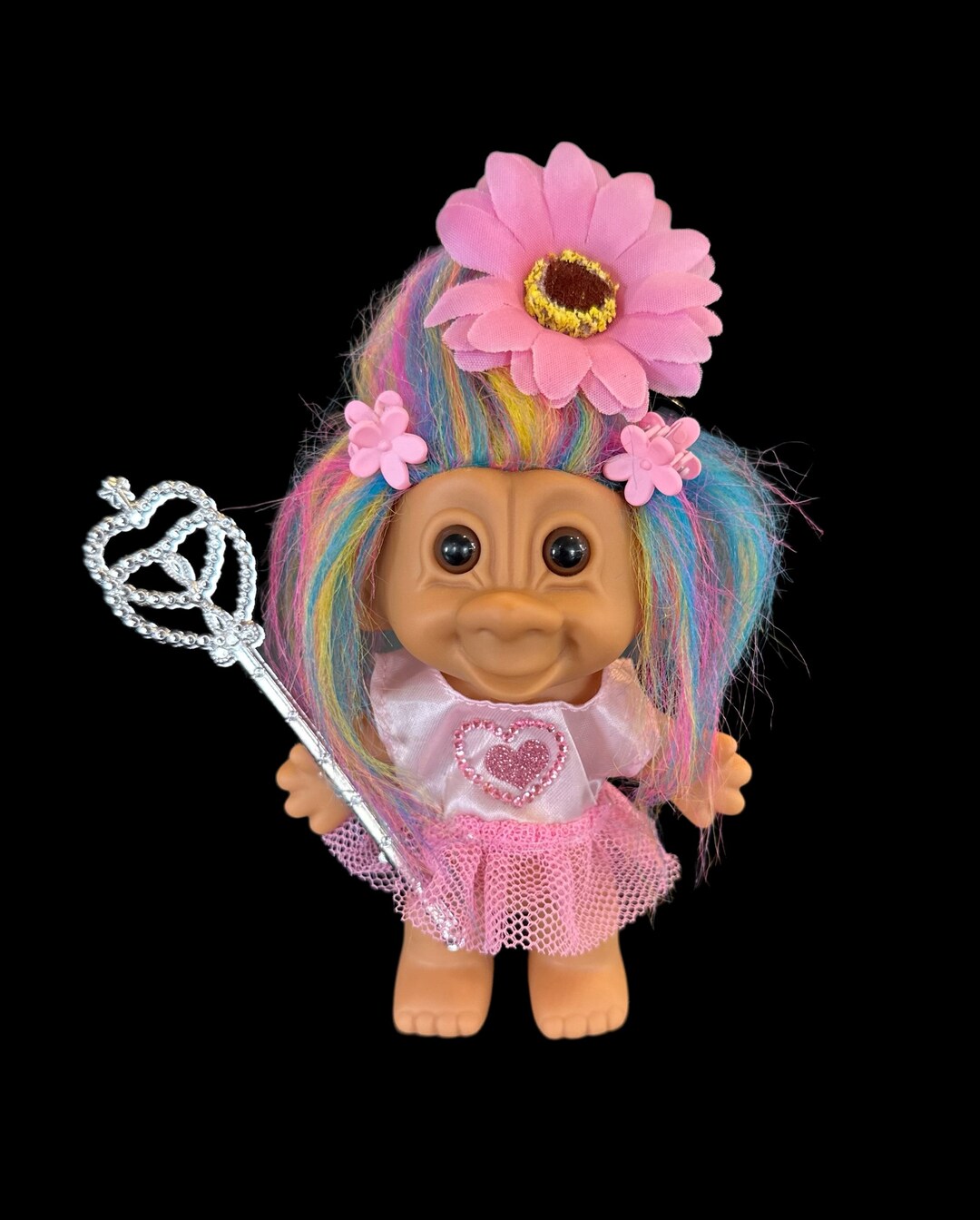 Vintage Troll Doll 4 Bright of America Troll Flower Fairy - Etsy