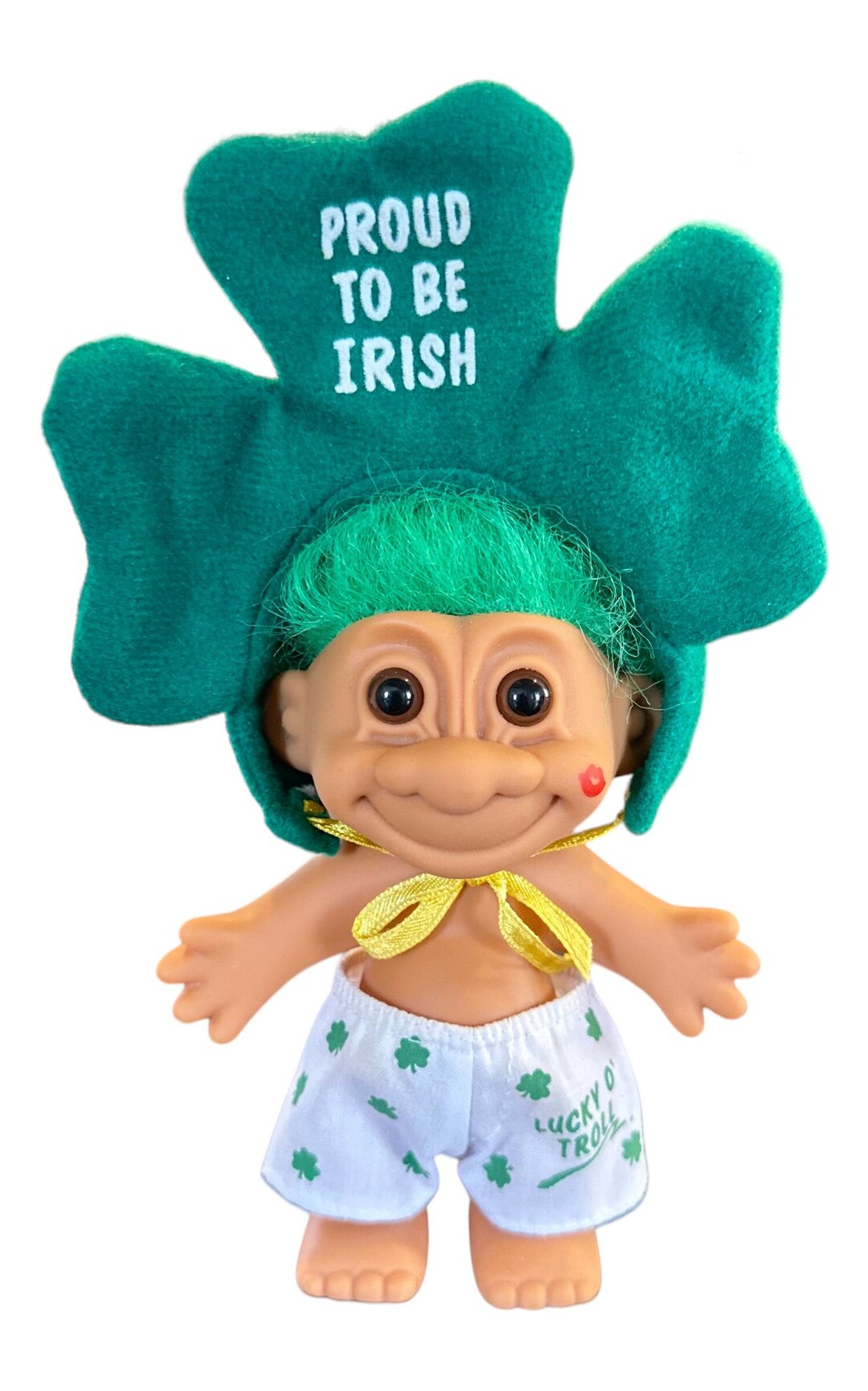 Vintage Troll Doll 4 Russ Troll Proud to Be Irish Awesome St Patrick's ...