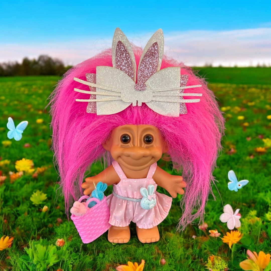 Vintage Troll Doll- 4" Russ Troll- Big Hair Bunny - Etsy
