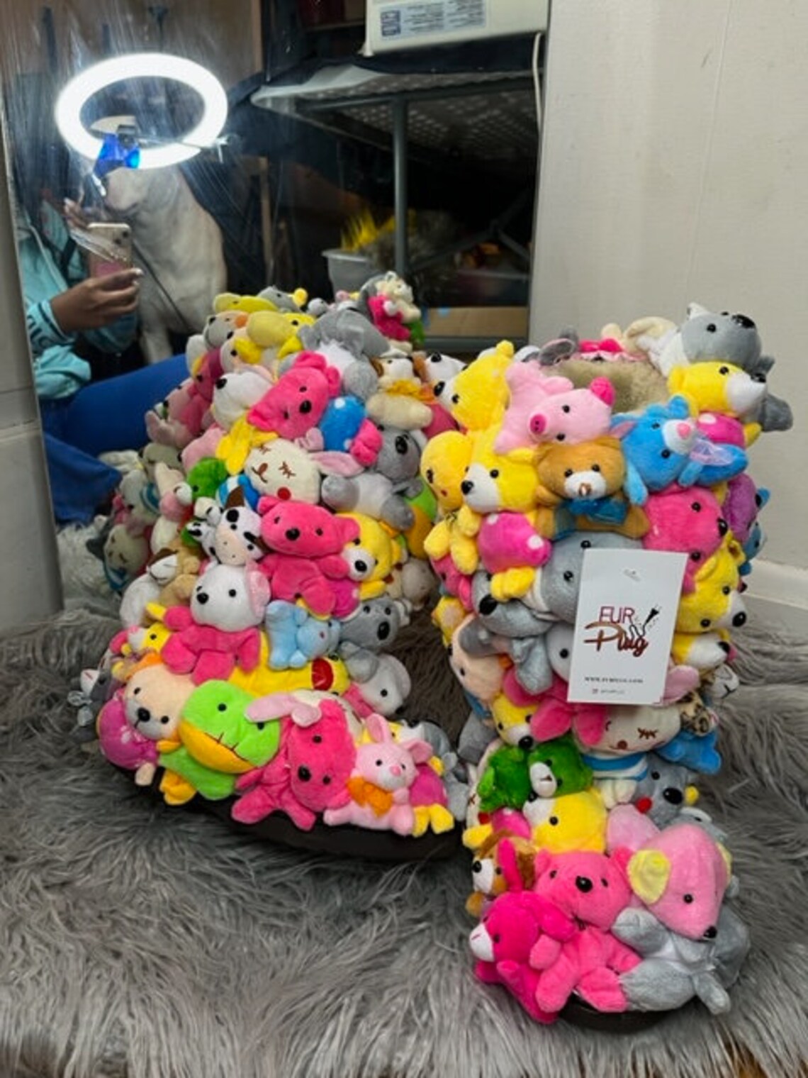 Plush Teddy Bear Boots - Etsy