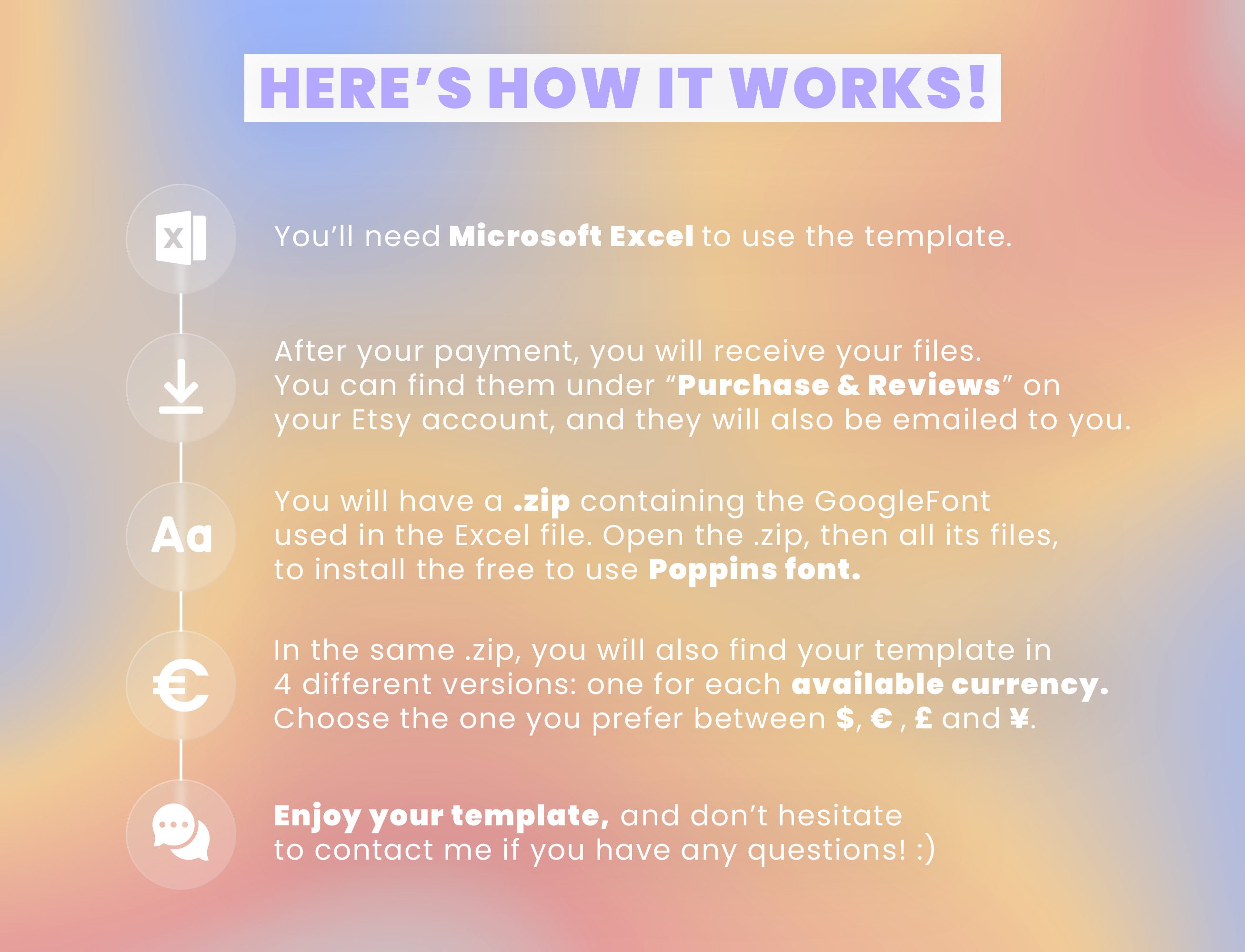 Excel Pastel Annual Budget Spreadsheet Annual Budget - Etsy