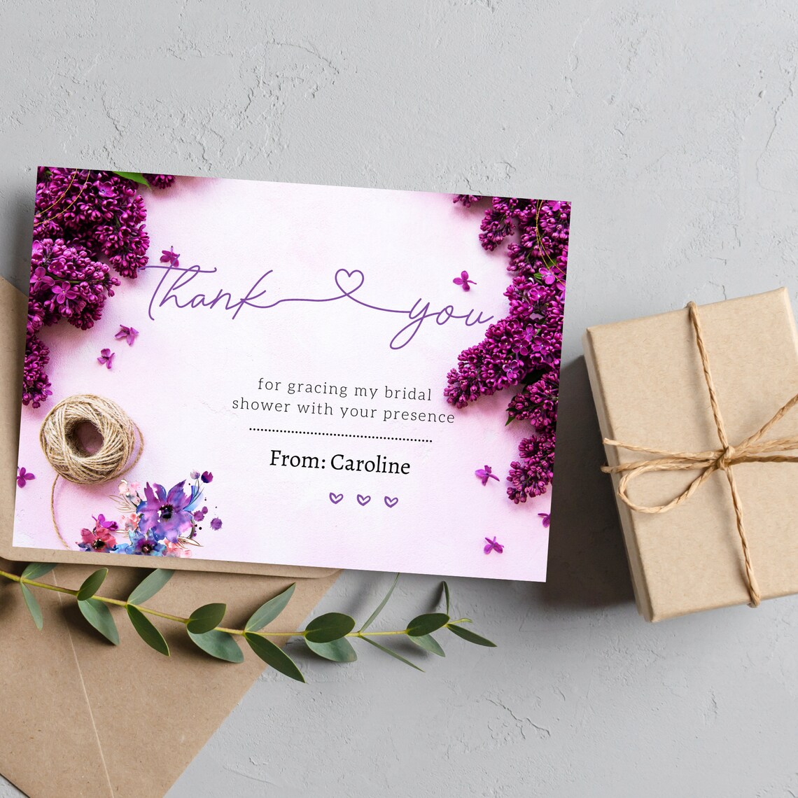 Modern Thank You Card Template, Thank You Card Printable, Thank You ...