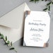 Editable Birthday Party Digital Invitation, Simple Birthday Invitations ...
