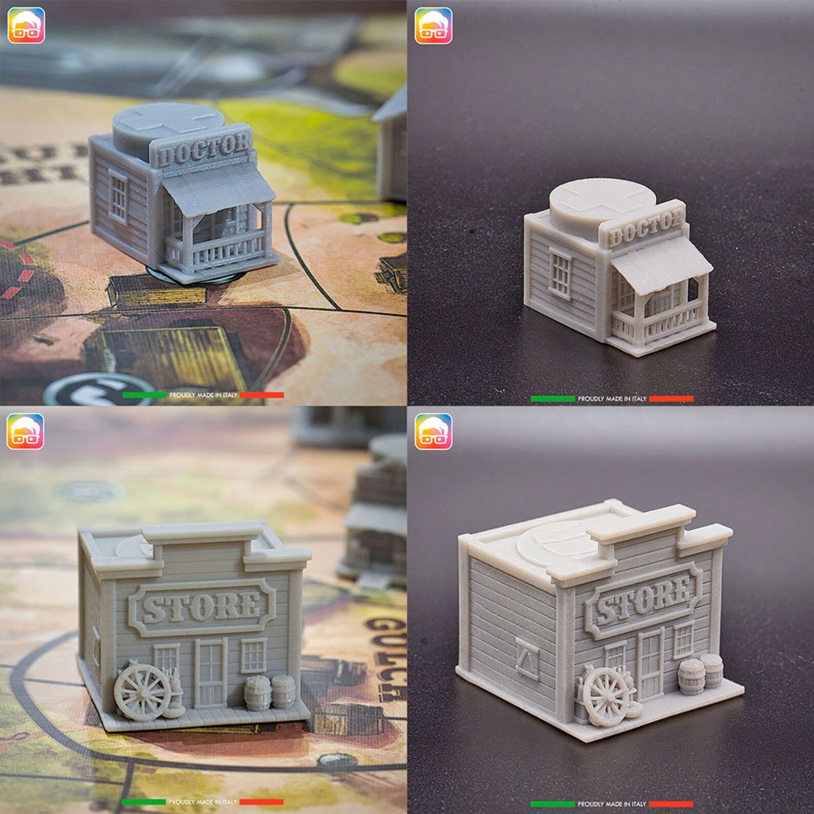 Western Legends + Anteup 3d Buildings HD Qualitty Miniatures for Board ...