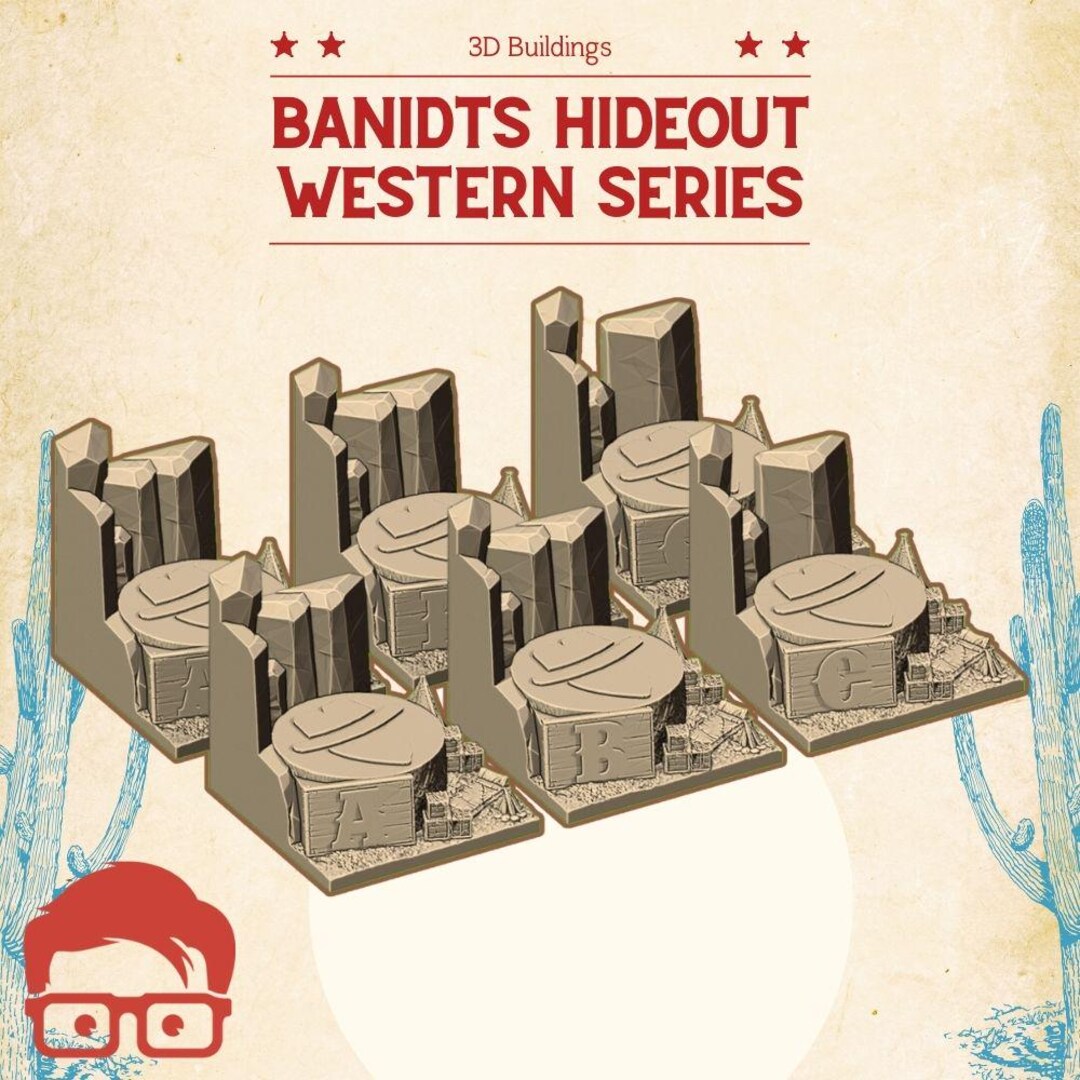 Western Legends Bandit Hideout Scenery Miniatures Board Games Tabletop ...