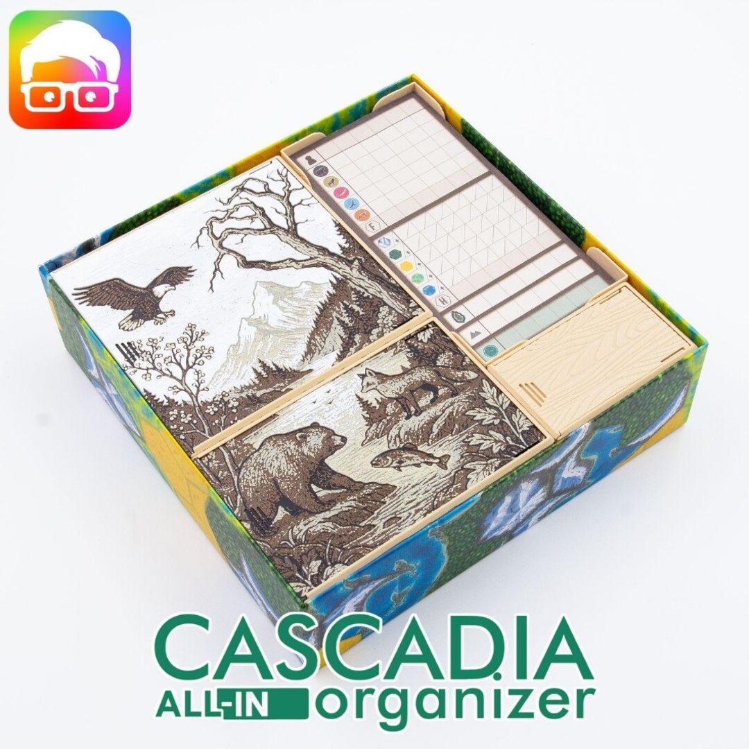 Cascadia Board Game All-in Organizer by @ammedia3d Tabletop Board Game ...