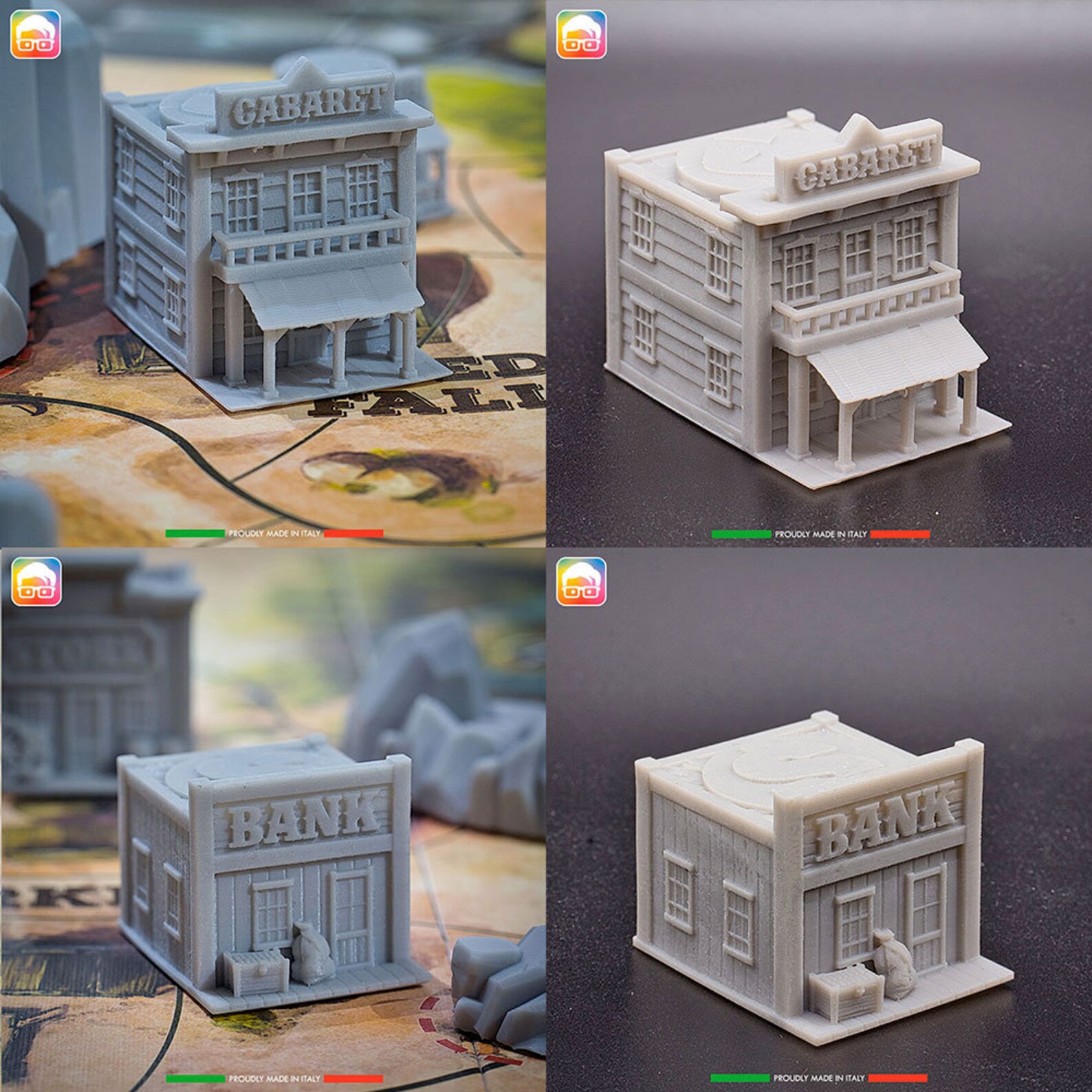 Western Legends 3d Buildings Terrains and Miniatures for Board Games ...