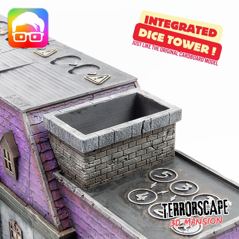 3D Mansion for Terrorscape 3d Mansion Boardgame With Fear Tokens, Key ...