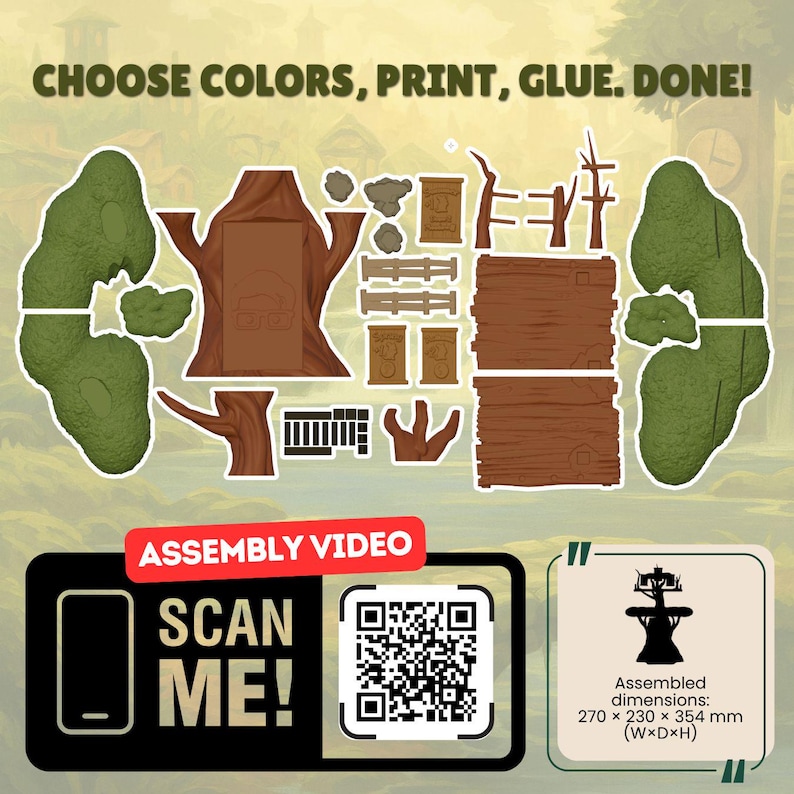 Everdell Tree – 3d Printable Replacement for the Original Cardboard ...