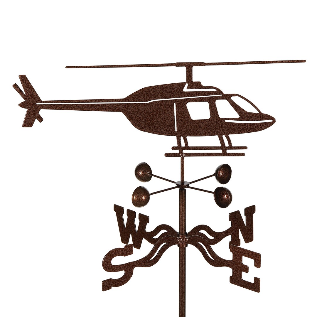 Hand-crafted Helicopter Weathervane W/warranty - Etsy
