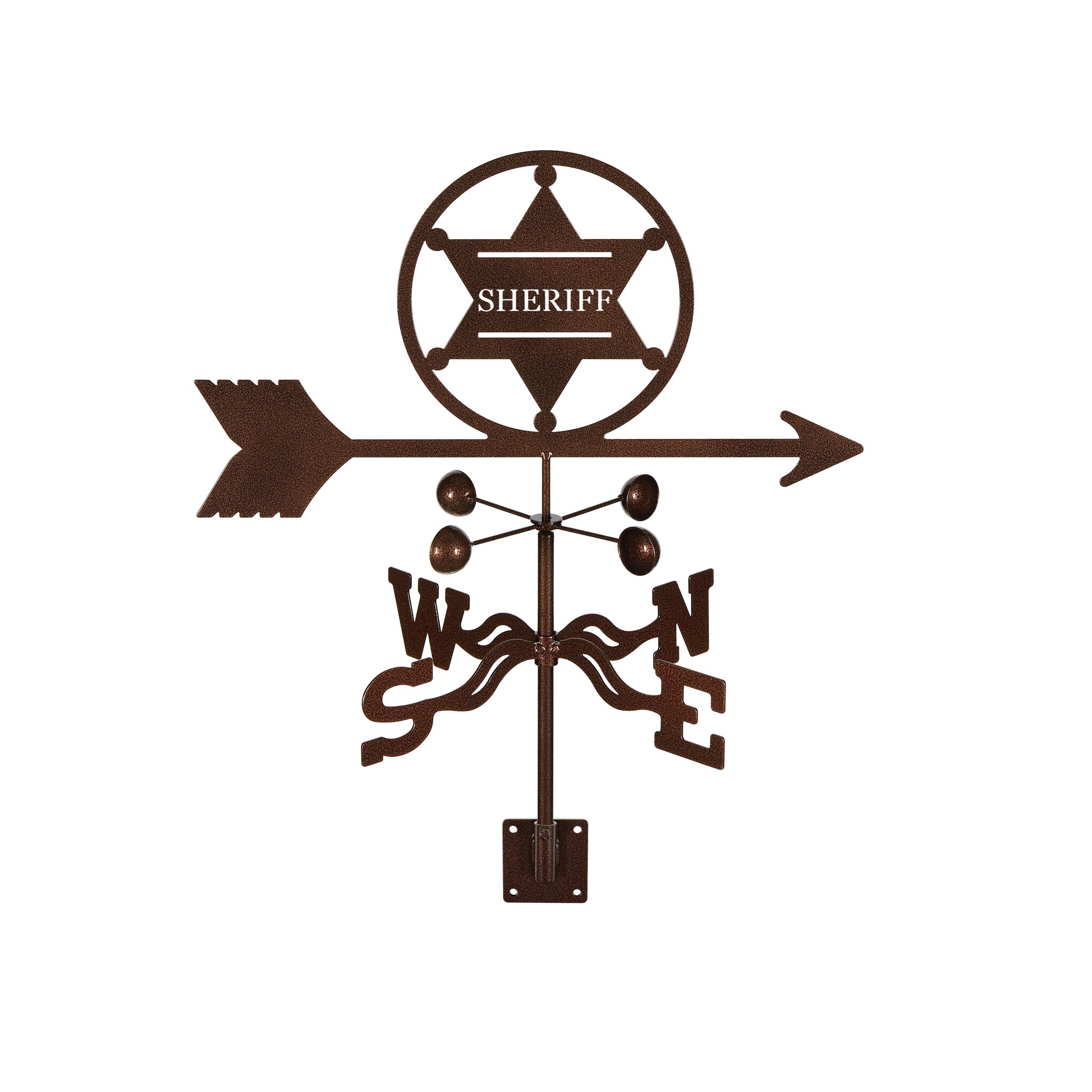 Hand-crafted Sheriff Badge Weathervane W/warranty - Etsy