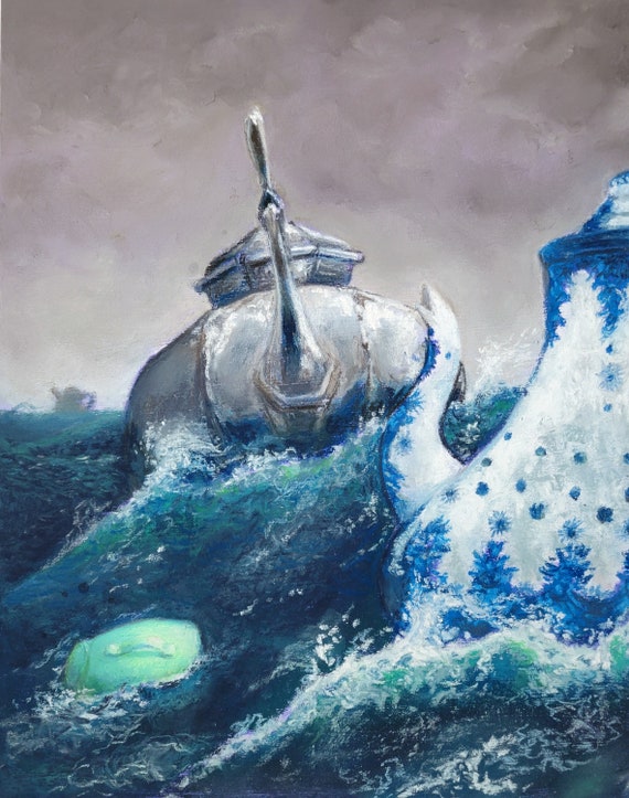 Print of tempest in a Teapot - Etsy