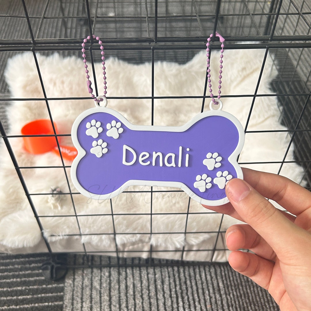 Pet Name Tag, Kennel Name Tag, Dog House Name Plate, First Pet Gift ...
