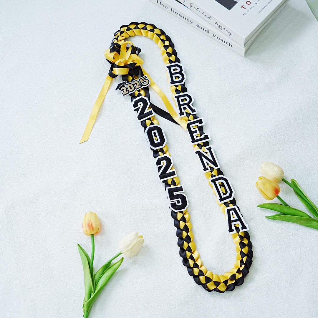Custom Graduation Lei, Graduate Lei With Your Design, Class of 2025 ...